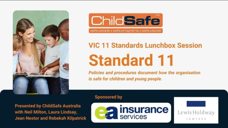 11 VIC Child Safe Standards Webinars | ChildSafe Australia
